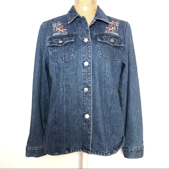 Pendleton | Jackets & Coats | Pendleton Embroidered Jean Jacket Size M ...